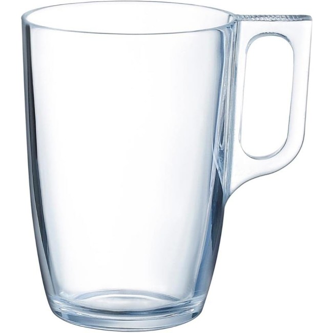 Mug en verre transparent à anse 32 cl - Voluto - Arcoroc