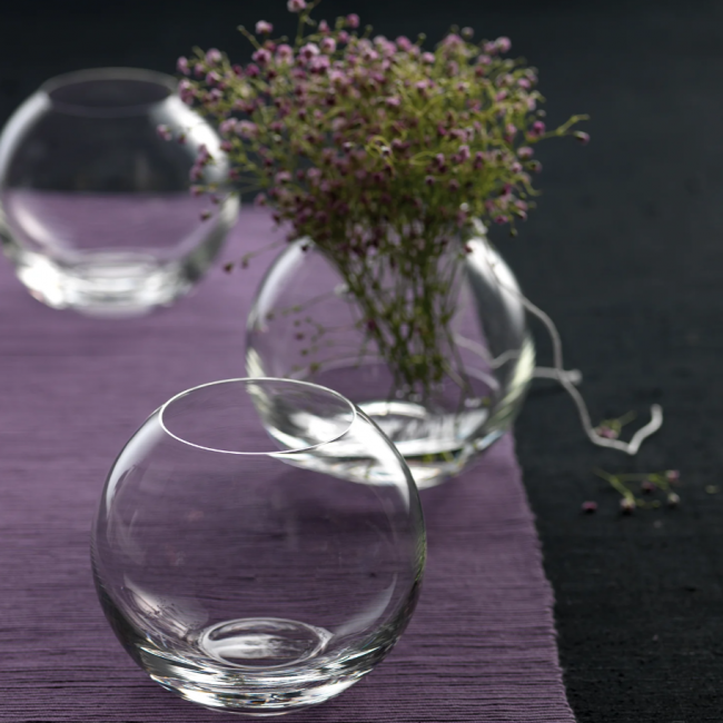 Vase boule en verre 20cm - Boccia - Leonardo